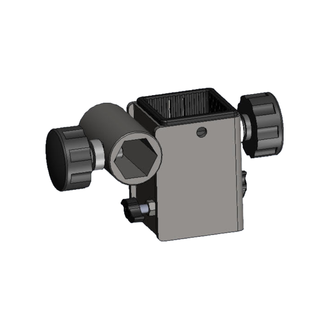 Adjustable Roller Pad Hex Port Sleeve Rack Attachment